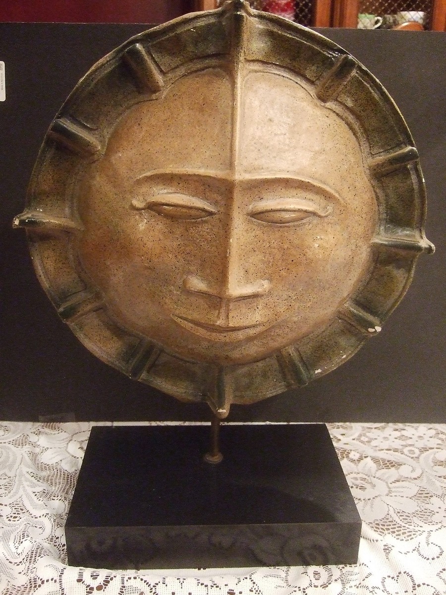 Aztec Sun God Face