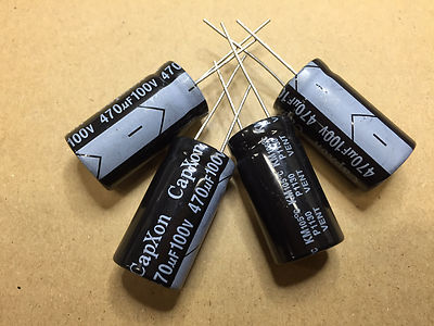 25pcs x 470uf 100v 105c Electrolytic capacitors 16 x 31.5mm ...