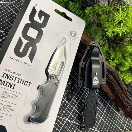 2025 SOG Instinct Mini Knife with Sheath - SOG Tactical Mini Fixed ...