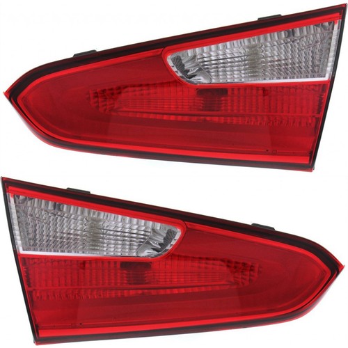 For 2014 15 2016 Kia Forte Sedan Pair Rear Inner Tail Light Halogen DOT ...