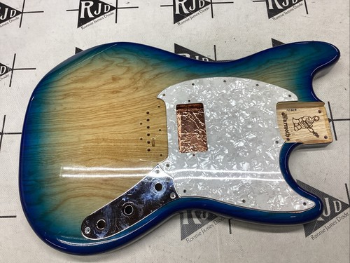 Warmoth Mustang Style Electric Guitar Body Ash Blueburst | eBay