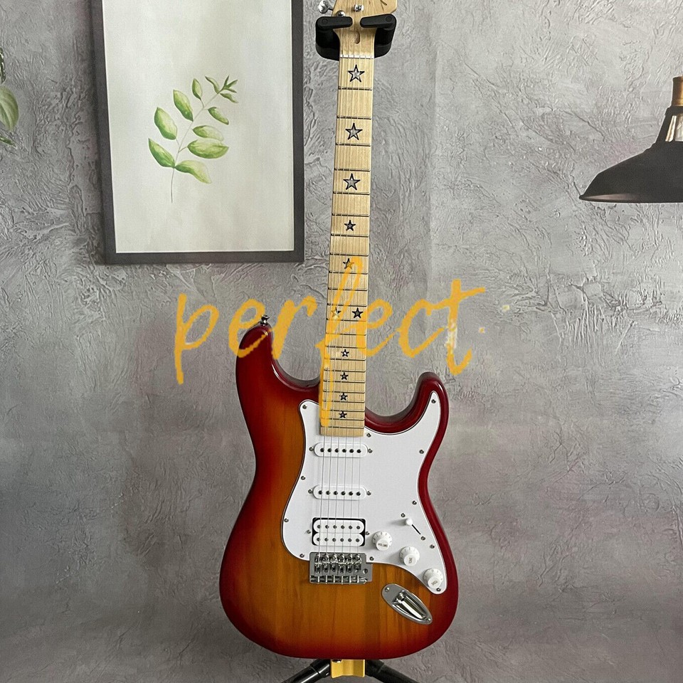 Richie Sambora ST Electric Guitar SSH Pickups Maple Neck Star Inlay ...