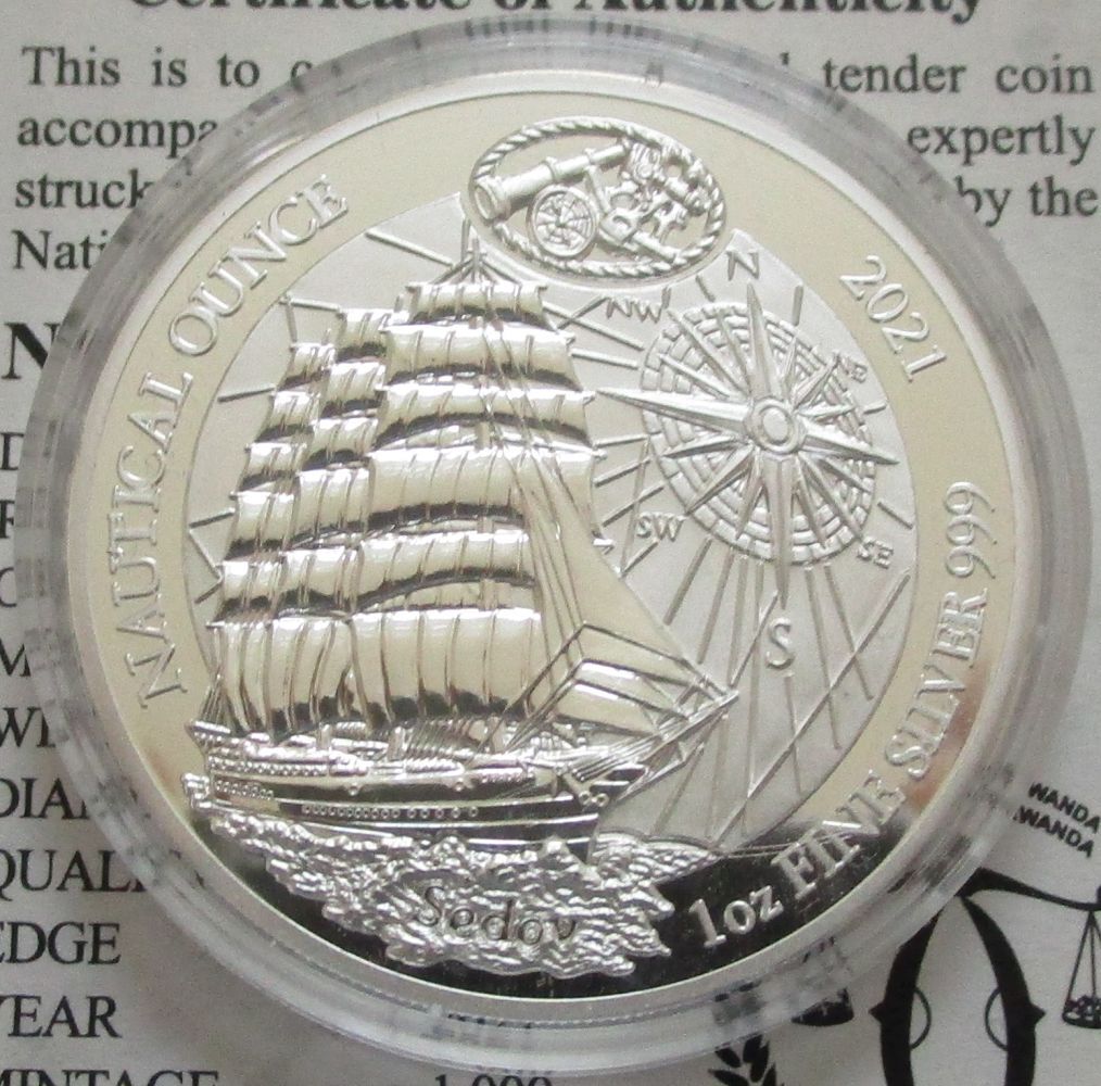 Rwanda 50 Amafaranga 2021 Ships Sedov 1 Ounce Silver Proof | eBay
