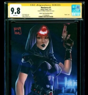 Nocterra #1 VIRGIN VARIANT CGC SS 9.8 Signed Andres Labrada NETFLIX | eBay