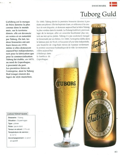 Publicité contemporaine bière Danemark Tuborg Guld 2006 issue de livre ...
