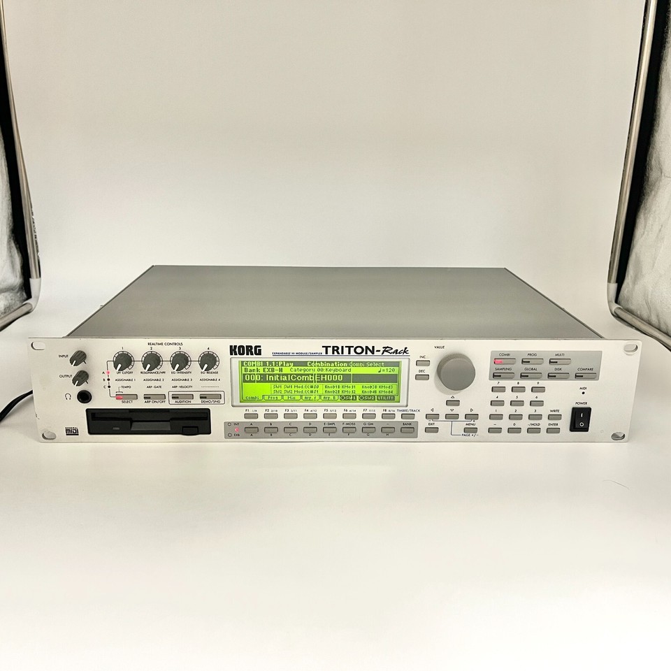 KORG TRITON RACK Sound Module Synth Synthesizer Sampler Used Tested ...