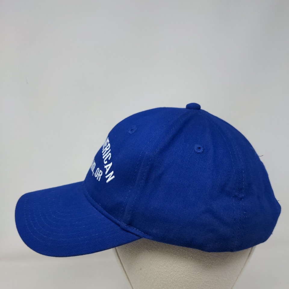 Aqua American Portland, OR Strapback Hat Blue OSFM Embroidered Otto | eBay