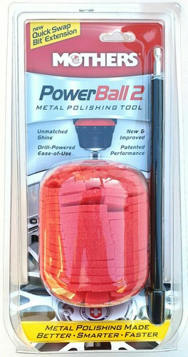 Mothers PowerBall 2 Foam Polishing Tool Metal Chrome Aluminium Plastic ...