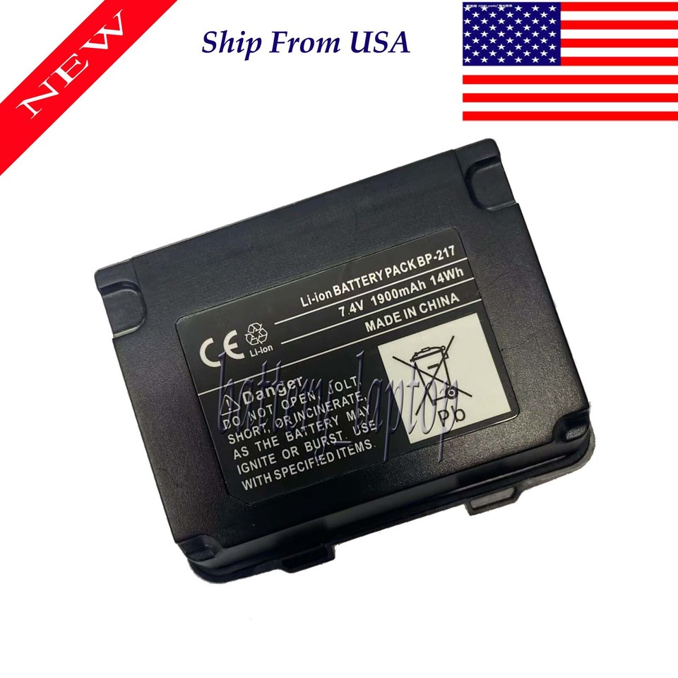 BP-217 BP-217Li 7.4V 1900 mAh Li-ion Battery for ICOM IC-80AD 91A 91AD ...