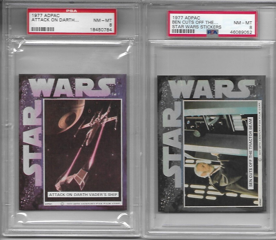 1977 Star Wars ADPAC General Mills Complete Set (16) PSA Graded; NM-MT ...