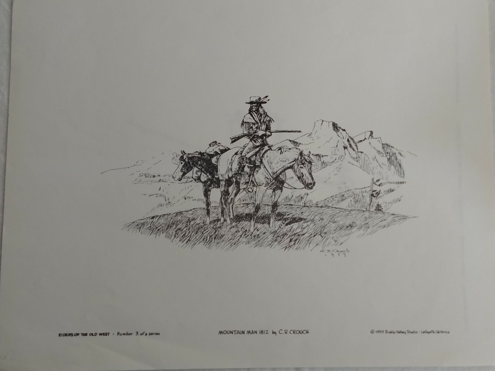 Vintage Western "Riders of the Old West" Collector’s Prints-Charles R ...