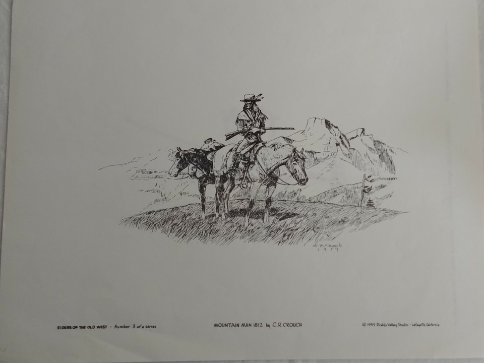 Vintage Western "Riders of the Old West" Collector’s Prints-Charles R ...