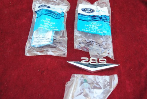 NOS 63 - 67 Ford Fairlane Falcon Mustang Bronco 289 Fender Emblem C3oz ...