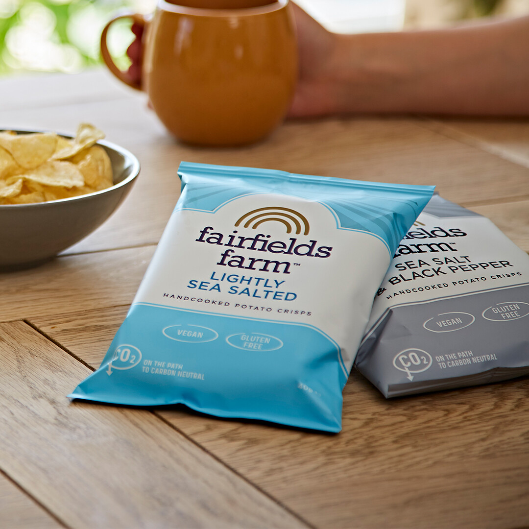 Fairfields Farm Crisps - Lightly Sea Salted Hand Cooked Potato Crisps ...