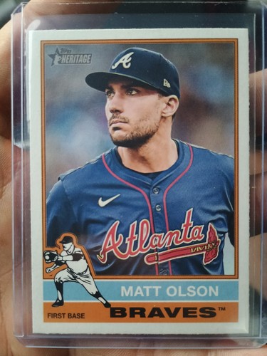 2025 Topps Heritage - Alternate Cartoon Variation Matt Olson #102 | eBay