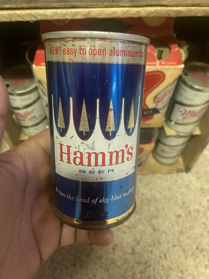 Hamms flat top beer can Hamms Brewing Co St Paul Mn Old Aluminum Top ...