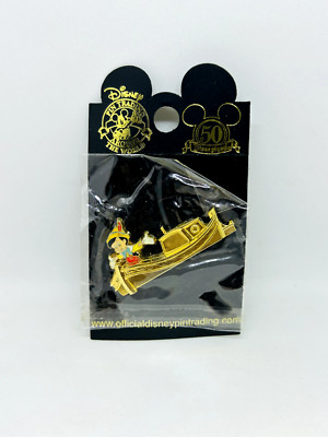 Storybook Land Canal Boats Pinocchio Golden Vehicle 50th Disney Pin ...