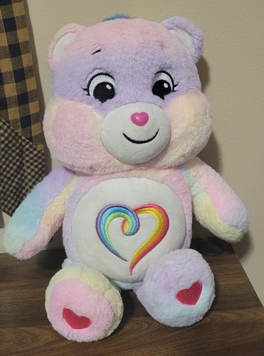 Care Bears 2021 Togetherness Bear Plush 14” Rainbow Heart | eBay