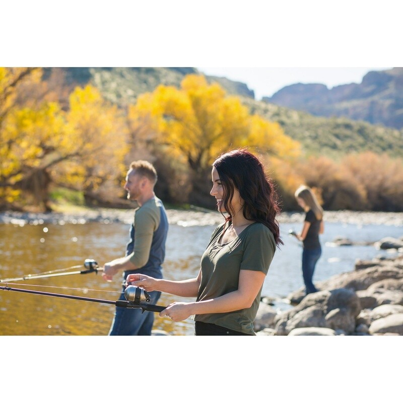 Mr Crappie Spincast Fishing Combo Kit Fast Action Pre Spooled Crappie ...