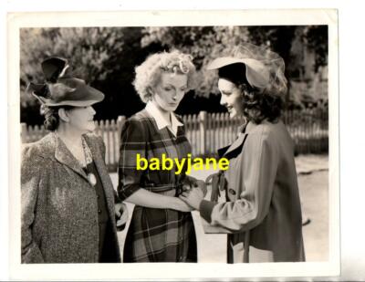 LINDA DARNELL SARA ALLGOOD DORIS DUDLEY ORIG 8X10 PHOTO 1943 CITY ...