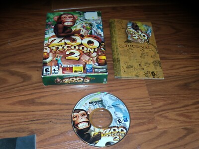 Zoo Tycoon 2 (PC, 2004) CD-ROM Game with small box and Journal | eBay