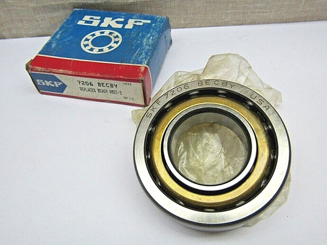 SKF 7206 BECBY Angular Contact Bearing 30mm O.d. 62mm for sale online ...
