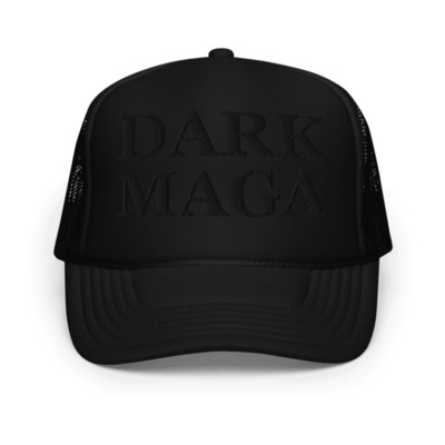 Black MAGA Hat, Dark MAGA Hat, MAGA Elon Musk Embroidered Foam Mesh ...