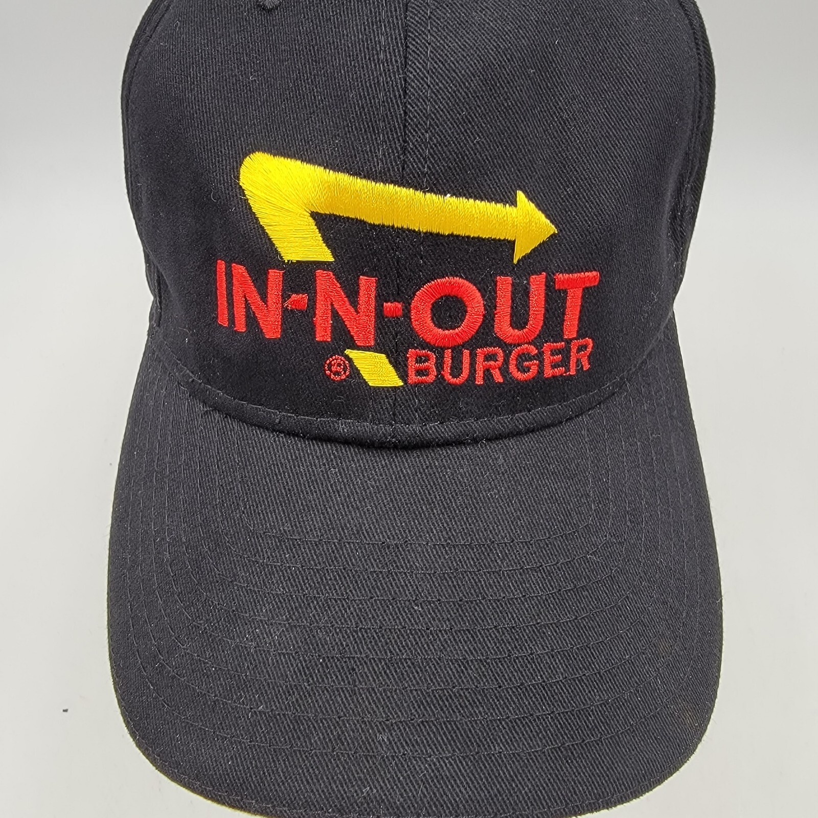 In-N-Out Burger Snapback Hat Black Baseball Cap Embro… - Gem