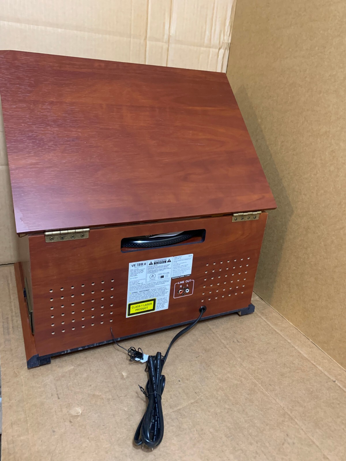 Victrola 6 In 1 Record Player & Music Center Model# VTA-200B Tested ...