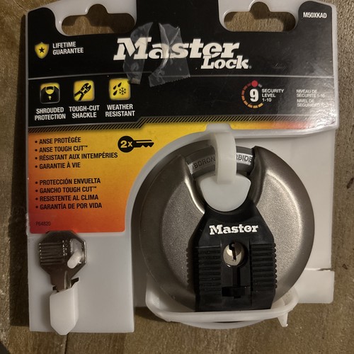 NEW!! Master Lock Magnum Heavy Duty Stainless Steel Padlock w/ 1 key ...