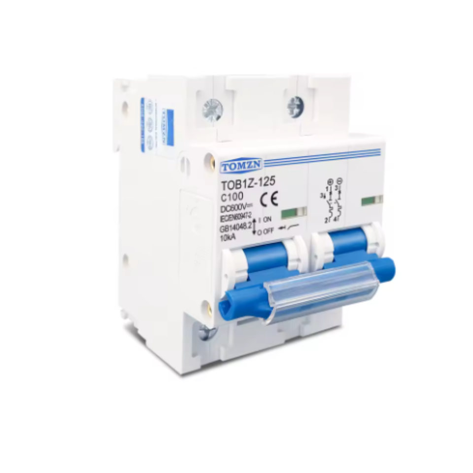 DC MCB Solar PV Circuit Breaker 2P 600V 125A 100A 80A Battery ...