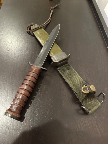 Camillus US Reproduction M3 Trench Knife with Genuine M8A1 Scabbard | eBay