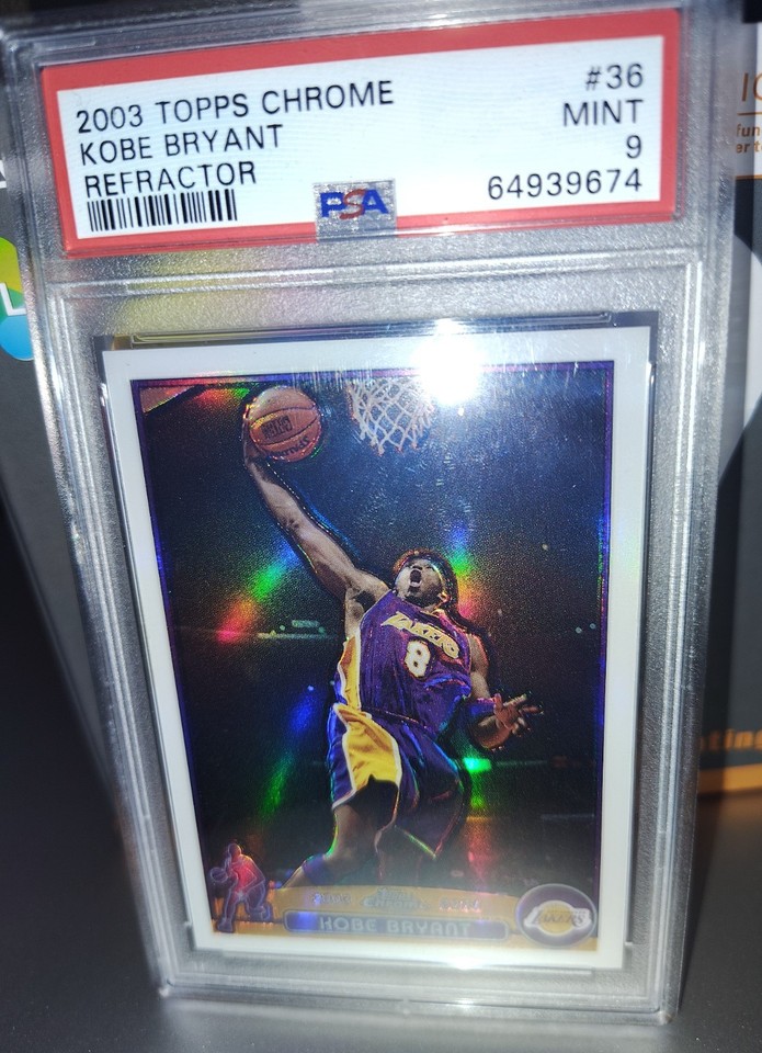 2003-04 Topps Chrome Kobe Bryant Refractor #36 PSA 9 | eBay