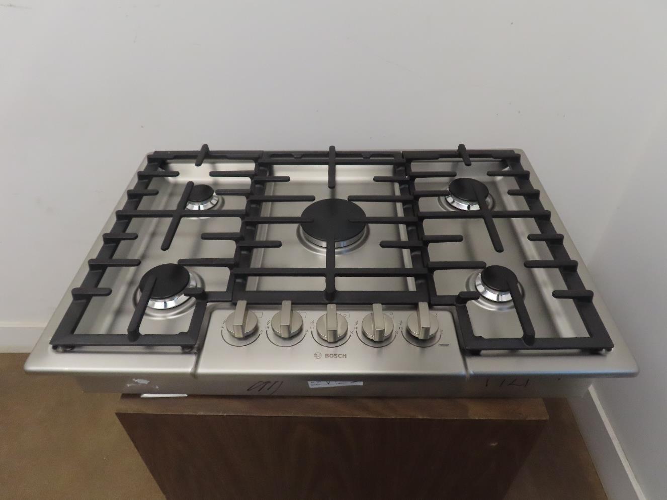 Bosch 800 Series 30" 5 Sealed Burners Gas Cooktop NGM8056UC Full ...