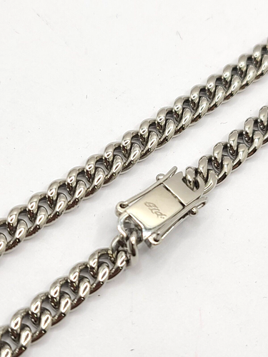 GLD Cuban Link Chain 14K White Gold Plated - 5mm - 20 inch | eBay