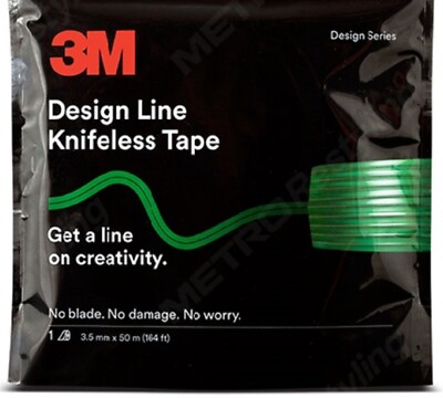 3M Knifeless New Design Line Vinyl Wrap Cutting Tape 50 Meter 1/8"x164 ...