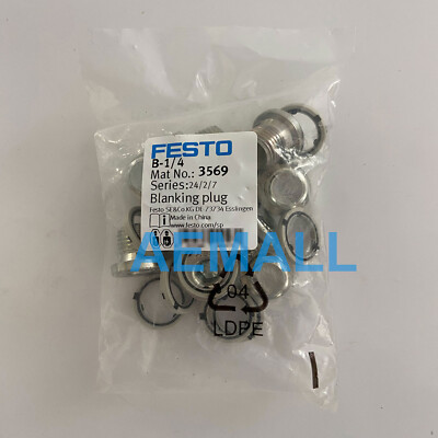 1pack (10Threads 10Circles) New Festo B-1/4 3569 Blanking Plug | eBay