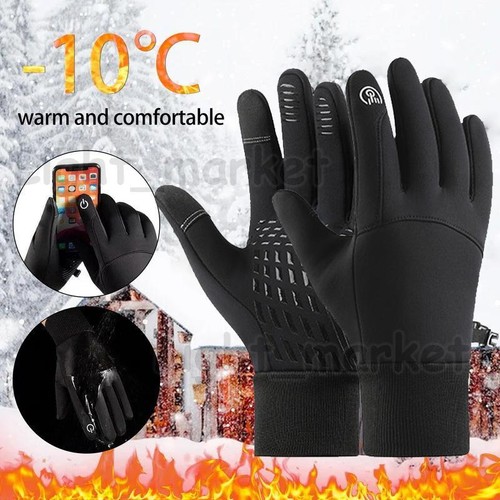Winter Gloves Thermal Windproof Waterproof Touch Screen Warm Mittens ...