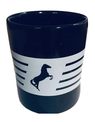 NORFOLK SOUTHERN Railroad Ceramic Thoroughbred Coffee Cup (Black with ...