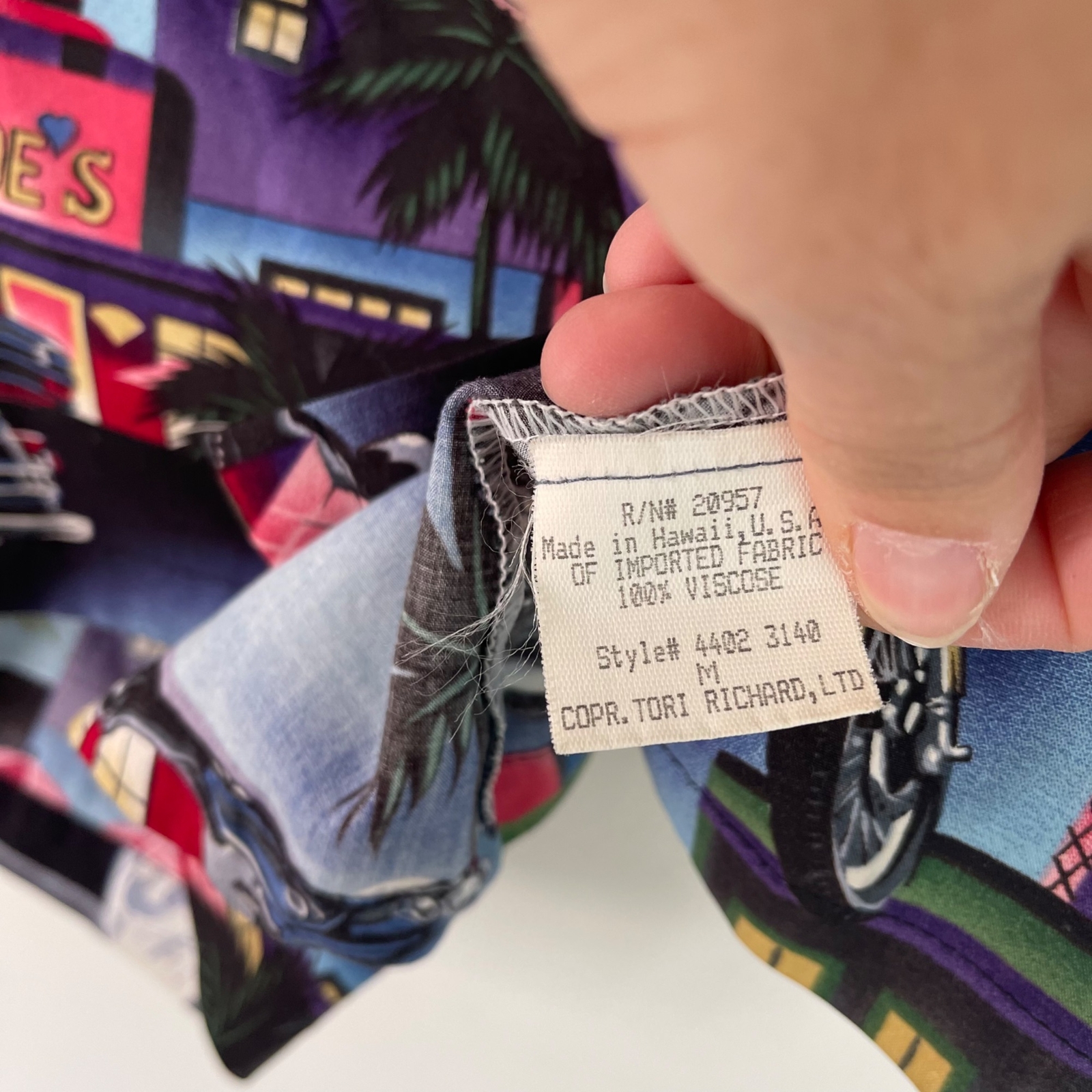 Harley Davidson x Tori Richard Vintage Womens Aloha S… - Gem