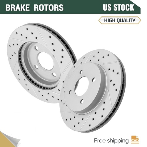 260mm Front Drilled Disc Brake Rotors For 2014 - 2019 Nissan Micra ...