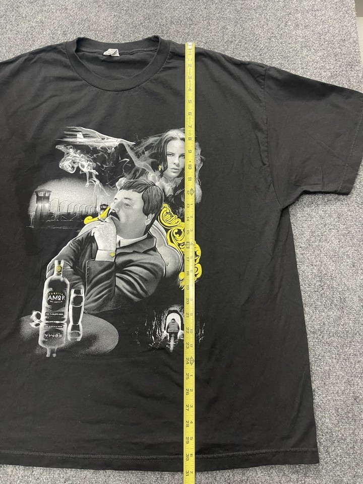 El Chapo Guzman “Day Dreaming” AMōR Tequila Logo T-shirt Men’s Size 2XL ...