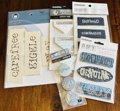 Boy themed Stickers Embellishments Creative Imaginations Sticko Lil ...