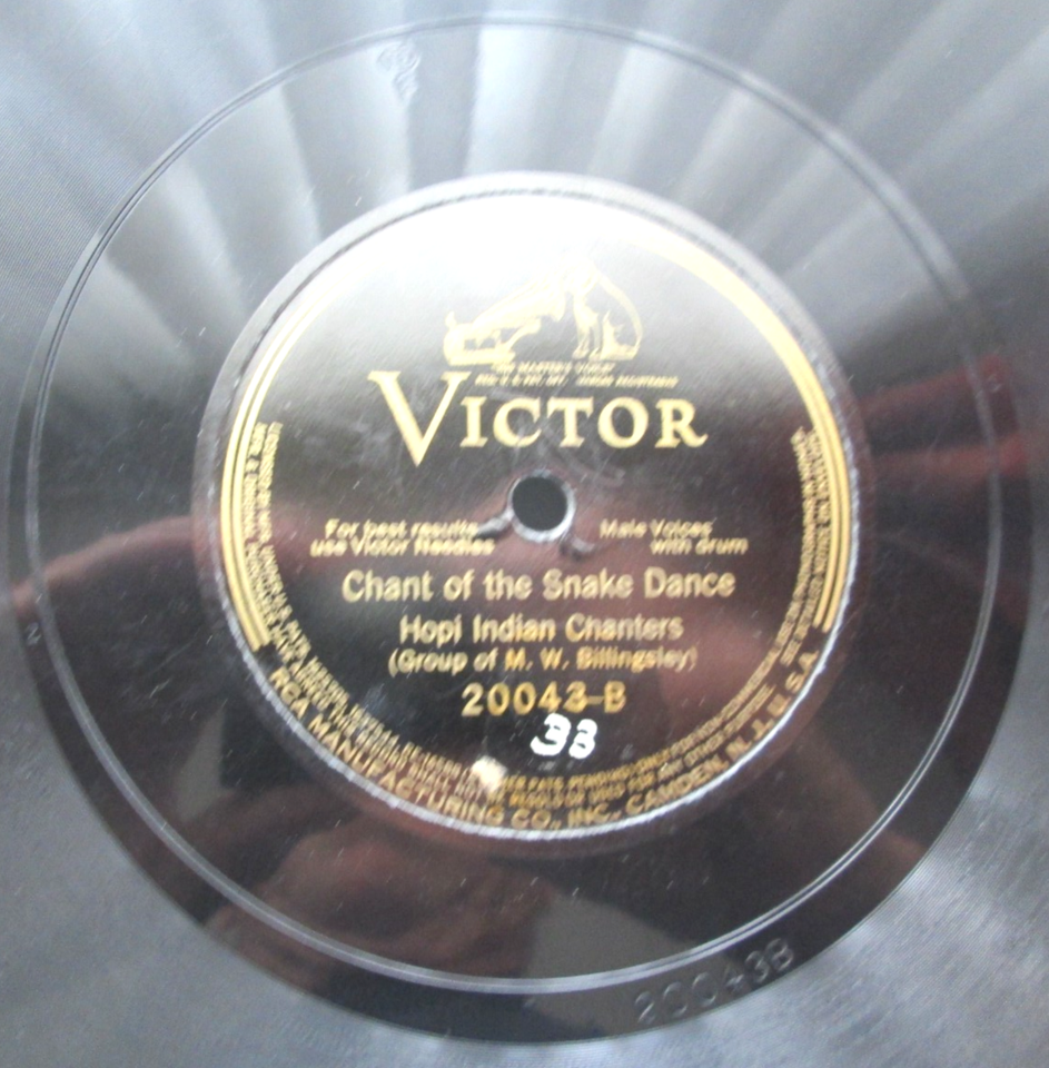 VICTOR Record 20043 78 rpm HOPI INDIAN CHANTERS /Chant Eagle Dance ...