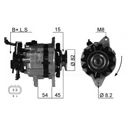 Alternator EB224Q AD165320 063532605010 63532605 37300-42Q10 111929 ...