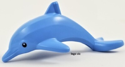 Lego 33499pb01 Dolphin Md Blue Dauphin Bleu City 60153 Batman 71020 MOC ...