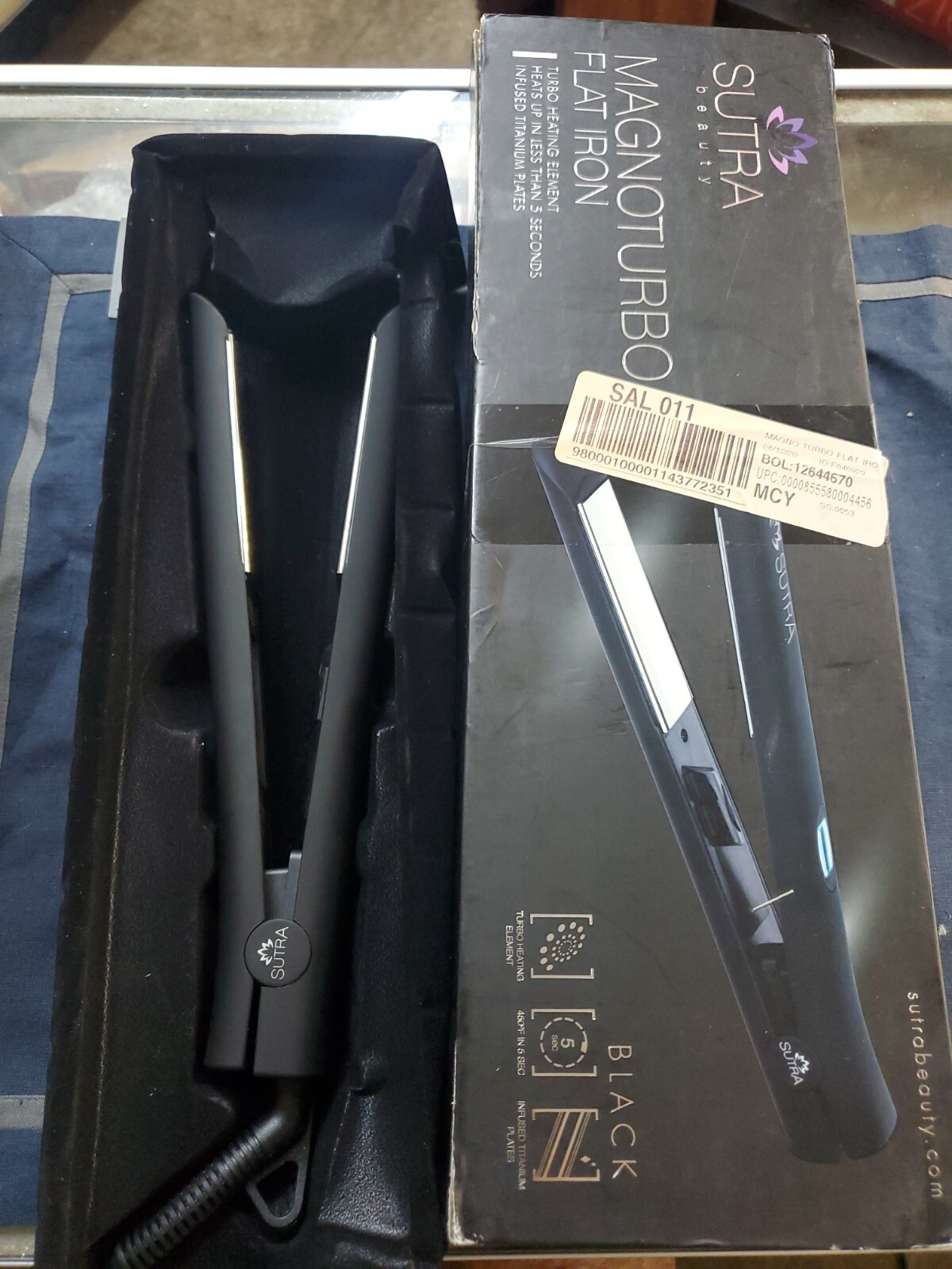 SUTRA Professional Magno Turbo Flat Iron Titanium Hair Straightener ...