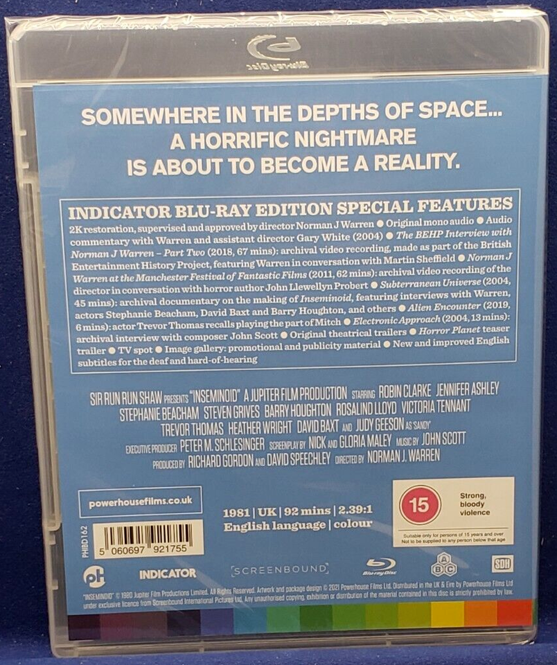 Norman J. Warren's Inseminoid (Blu-ray, 1981, Indicator #162) Victoria ...