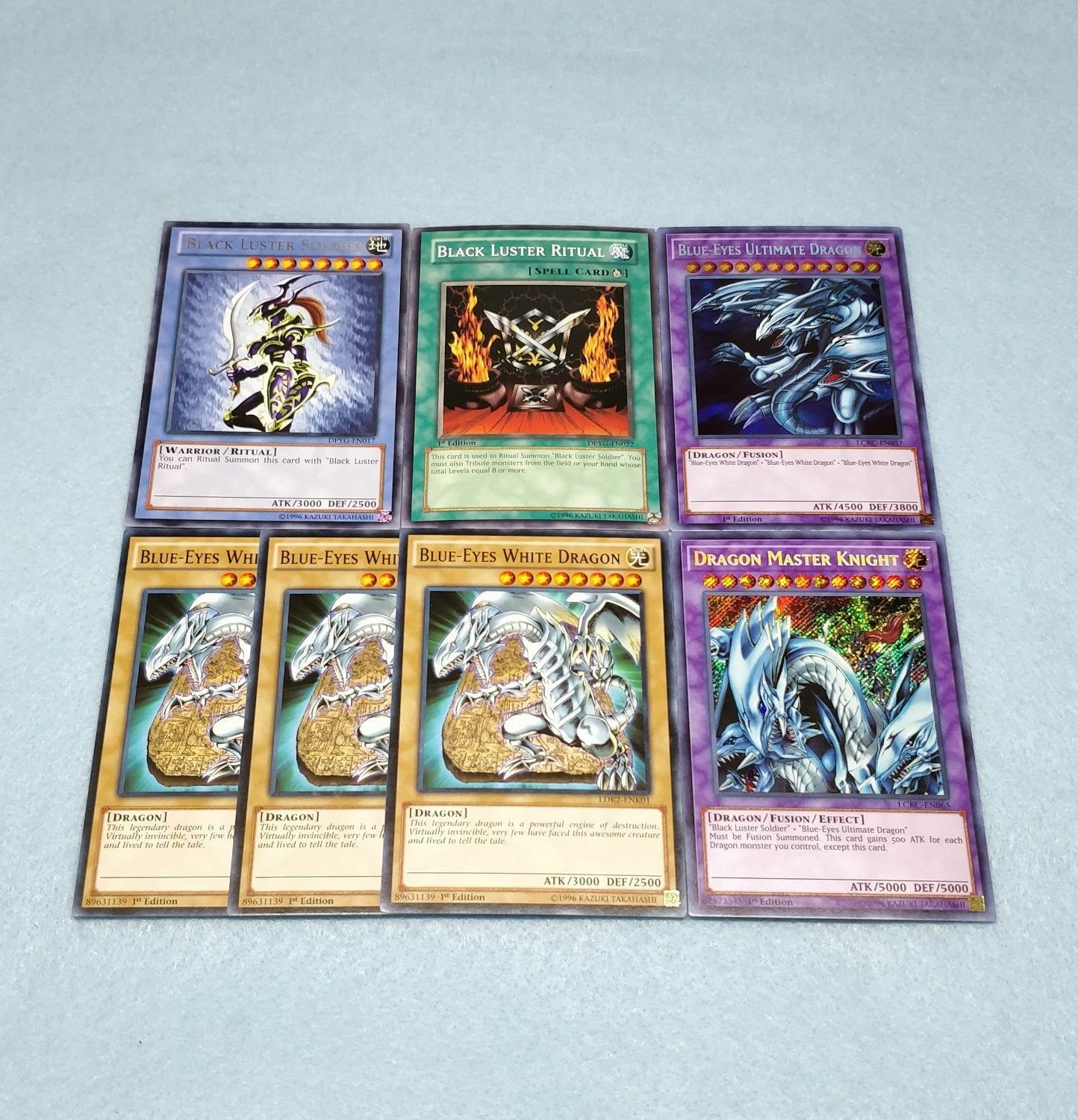 Yugioh Blue Eyes White Ultimate Dragon Master Knight Black Luste **HOT ...