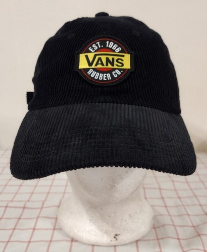 Vans Rubber Co Est 1966 Cap Hat Black Adjustable Snapback Patch Logo | eBay